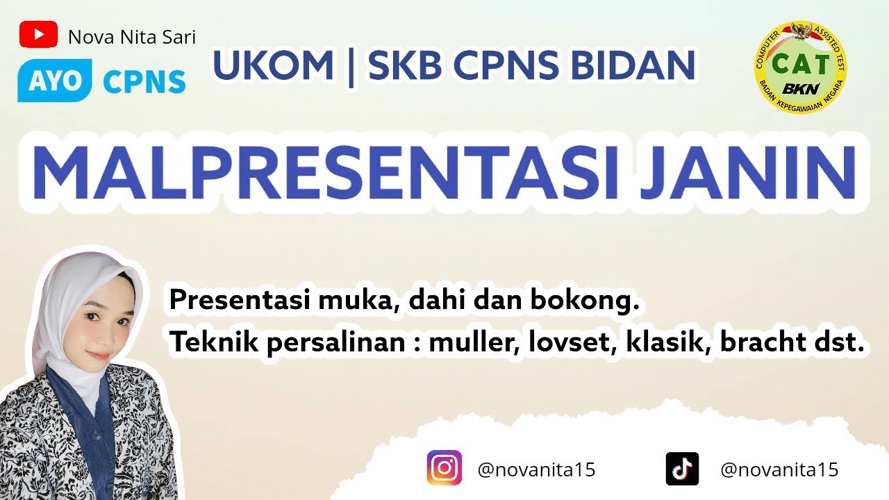 MALPRESENTASI JANIN #ukombidan #skbbidan #sungsang #persalinan # ...