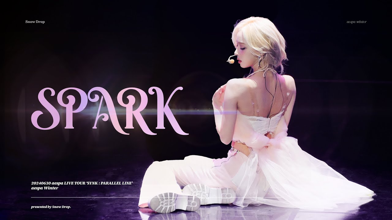 [4K] 240630 2nd #aespa concert PARALLE LINE #에스파 #winter #윈터 Spark(스파크 ...