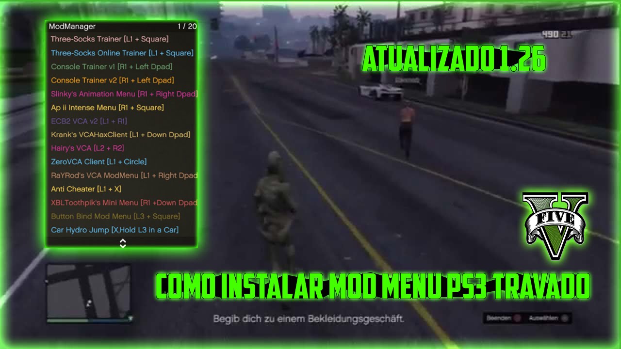 gta 5 como instalar mod menu ps3 travado (atualizado) - YouTube