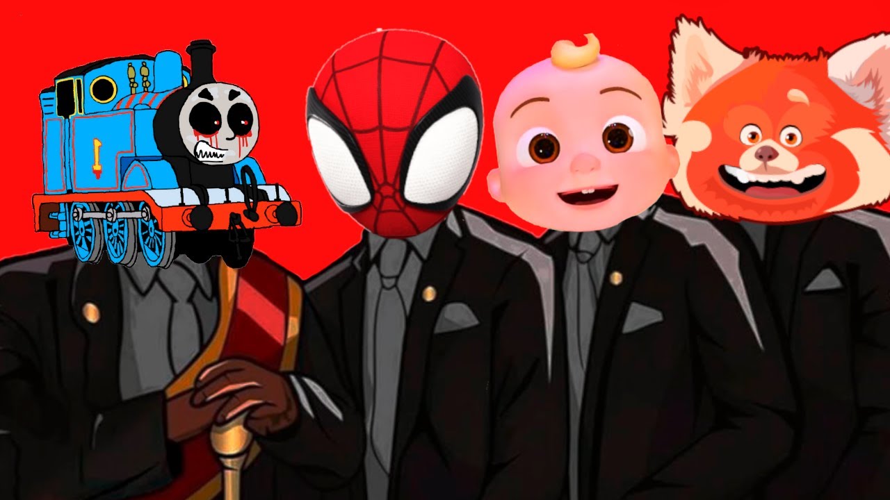 Thomas Train & Spidey & Cocomelon & Turning Red - Coffin Dance Song ...