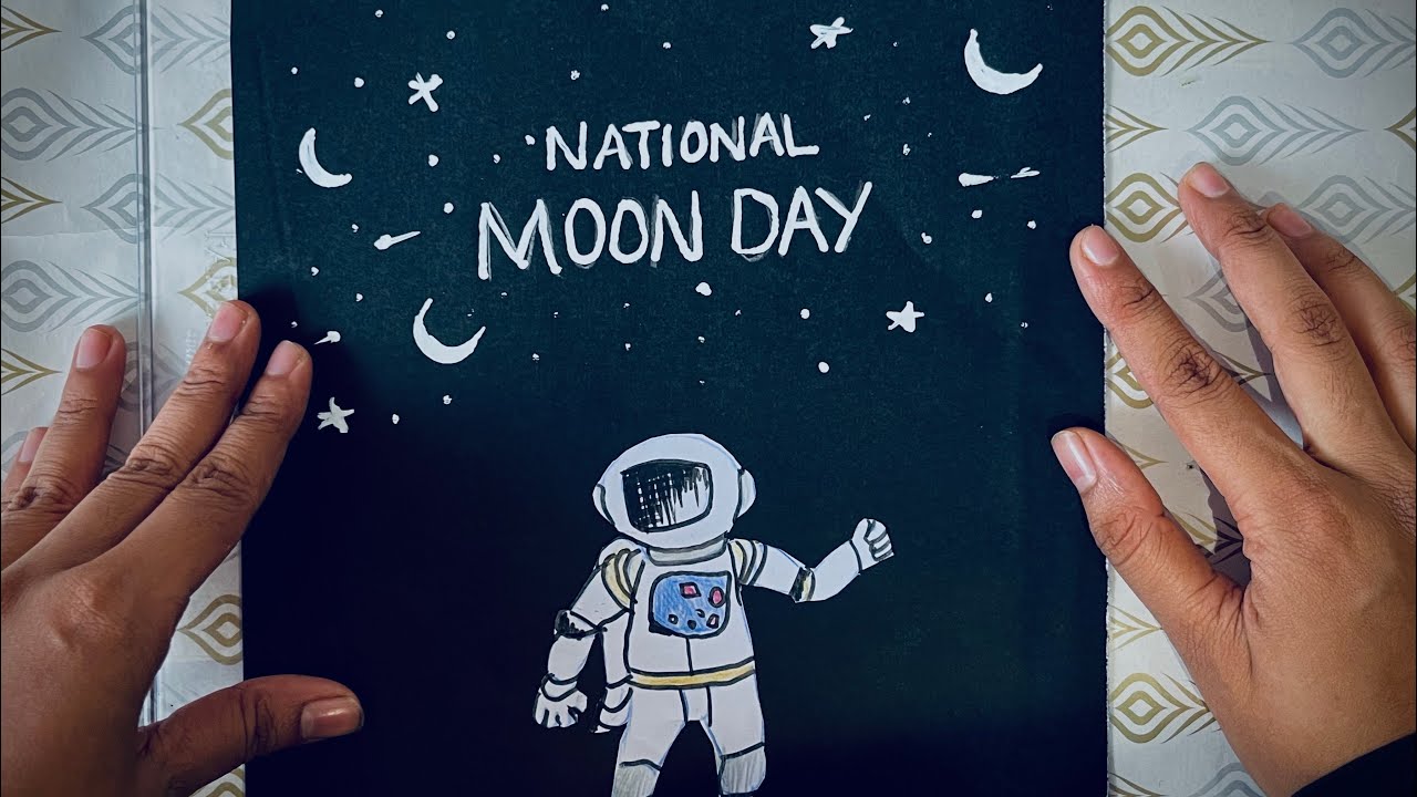 Chandra dinam poster | Step By Step LUNAR DAY POSTER Drawing ...