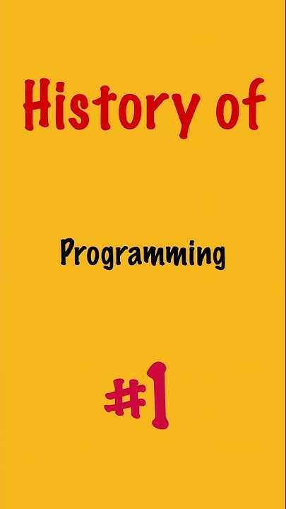 History of programming Language - 1 | shorts | bydubebox - YouTube