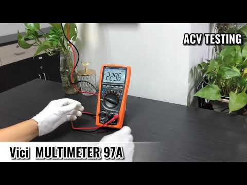 VC97A Auto range multimeter NCV Testing - YouTube