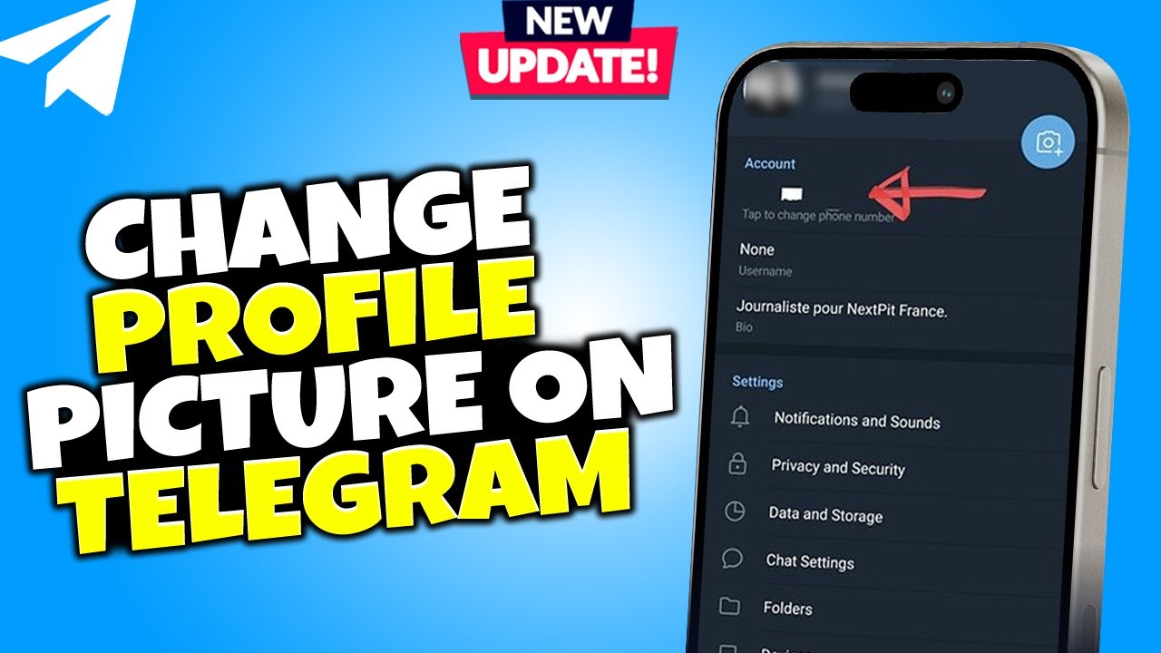 How to Change Profile Picture on Telegram - YouTube