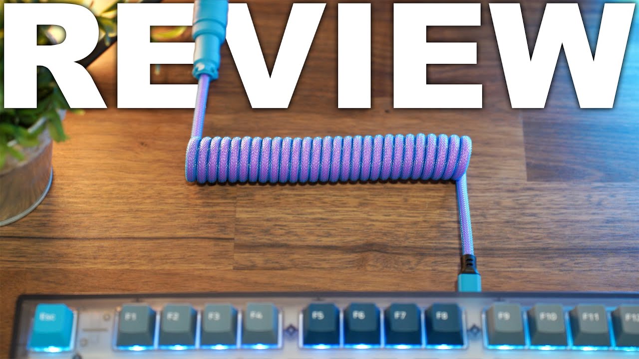 CableMod Pro Coiled Keyboard Cable Review - YouTube