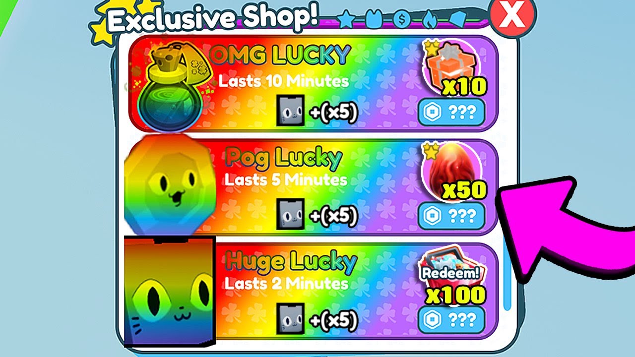 OMG..! New POG HUGE LUCKY Boost - UPDATE Pet Simulator Z! - YouTube