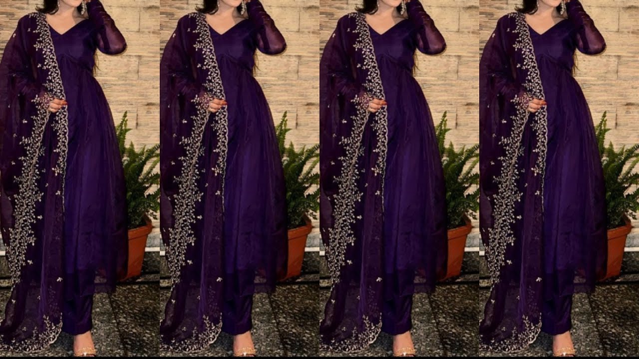 ️25+ stylish frock suit design || heavy frock suit || Plain frock suit ...