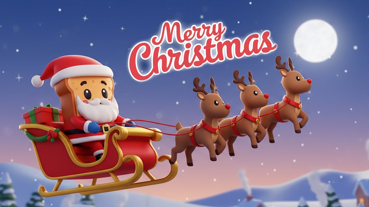 Christmas Song for Kids 🎅 Merry Christmas from Tango Toast Santa Claus ...