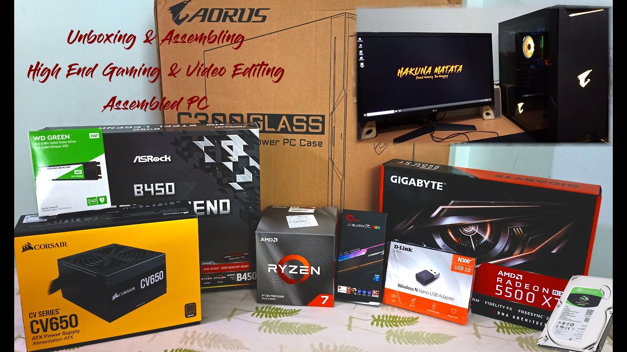 Custom Build Gaming & Graphics PC - Unboxing & Assembling - YouTube