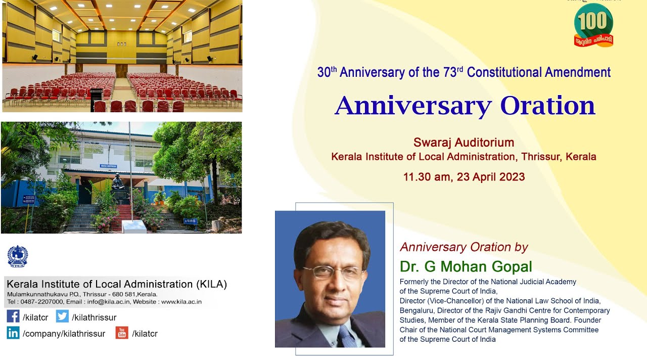 30th Anniversary of the 73rd Constitutional Amendment - Anniversary ...