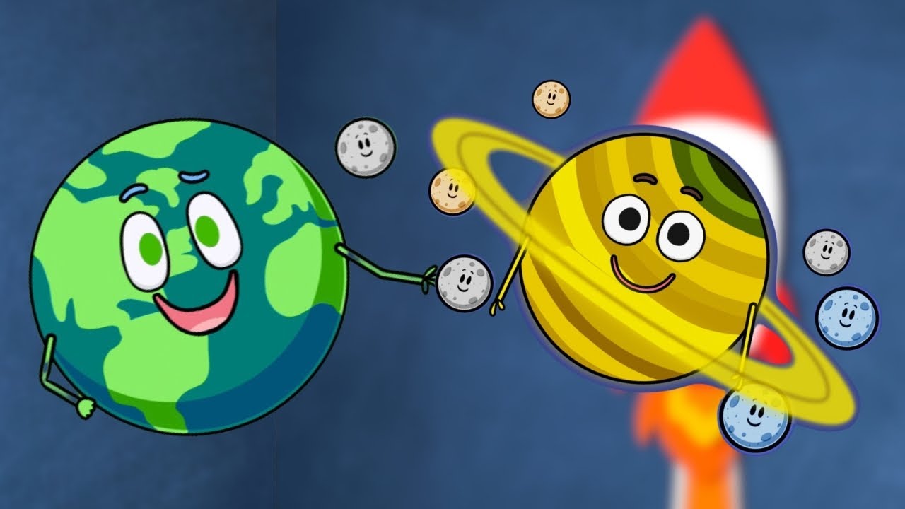 "Planetenlied für Kinder 🌍🪐 Sonne, Erde, Mars & Saturn entdecken ...
