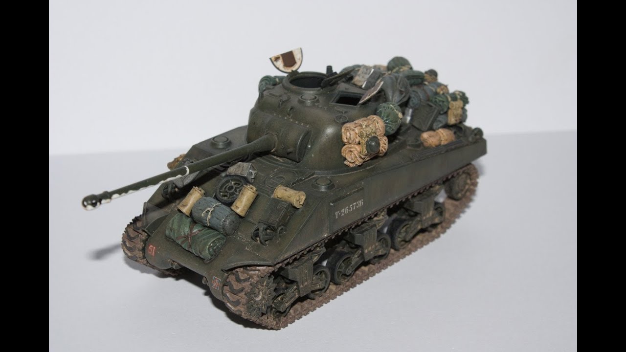 Building Sherman Firefly Tamiya 1/48 (stavba modelu) - YouTube