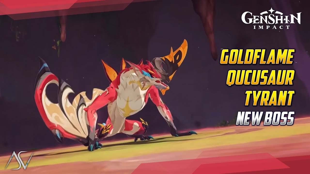 Goldflame Qucusaur Tyrant Location - New Boss | Genshin Impact - YouTube