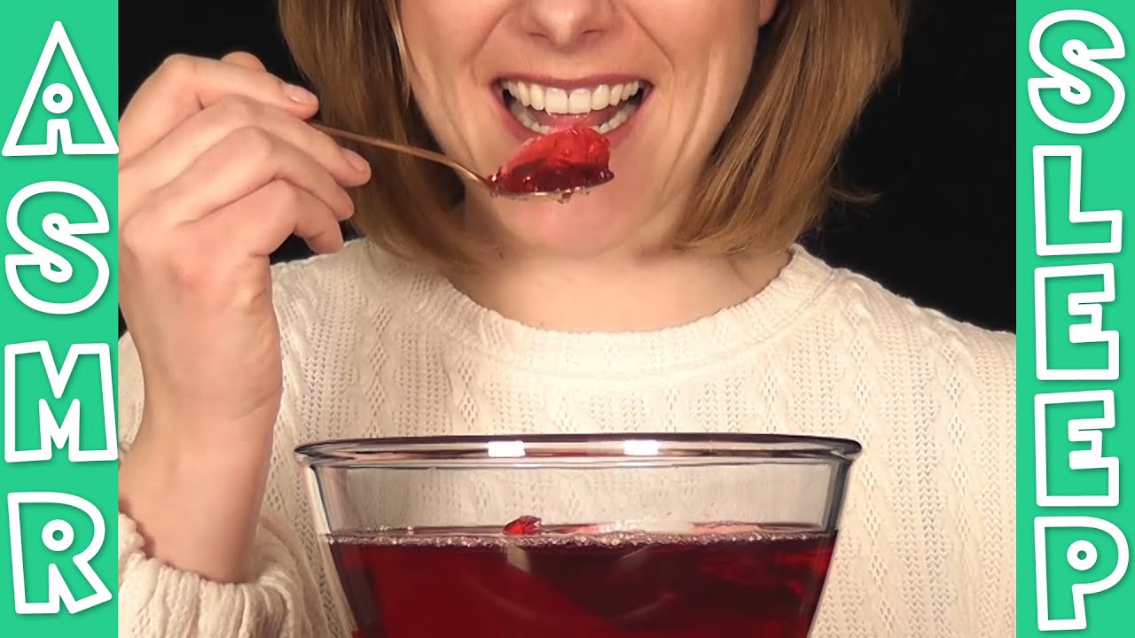 ASMR eating jelly (jello) / extreme wet eating mouth sounds / mukbang ...