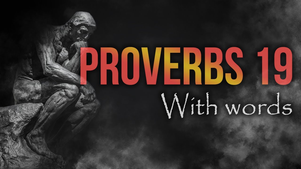 The book of Proverbs chapter 19 KJV | Audio Bible reading - YouTube