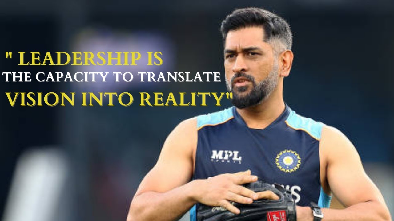 MS Dhoni's Motivational Speech | Captain Cool | GOAT - YouTube