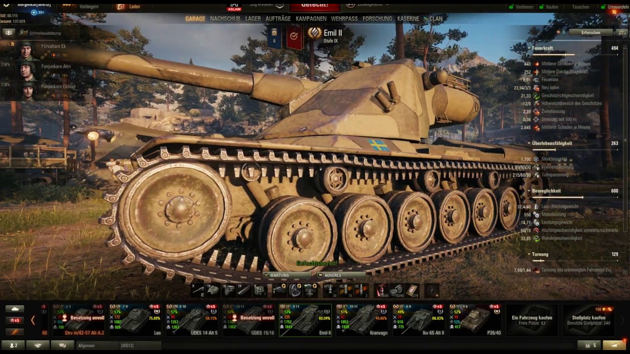 Auf Wunsch gespielt WoT Emil II - YouTube