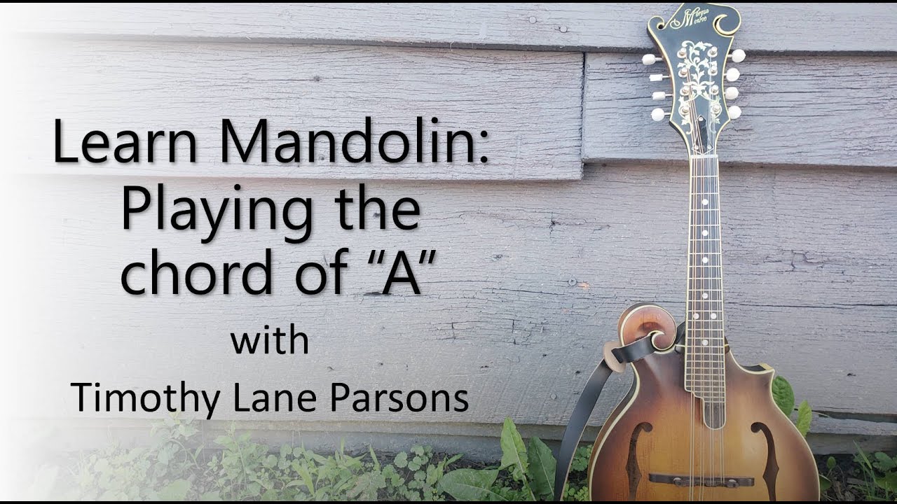 Mandolin for Beginners | Playing the chord of "A" - YouTube