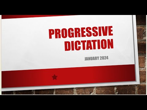 Progressive Dictation(08 Jan 2024) 80 wpm - YouTube