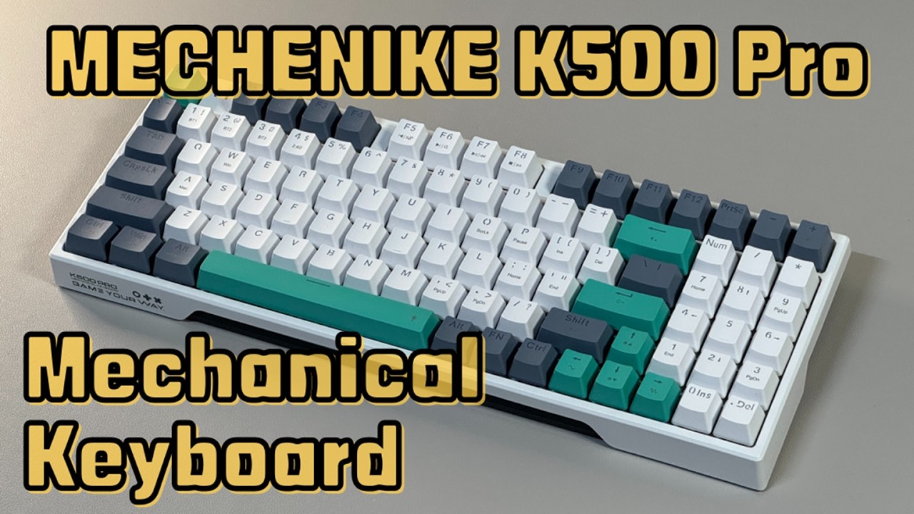 [🎁구독자 이벤트] RGB 게이밍 감성의 기계식 키보드 MECHENIKE K500 Pro - YouTube