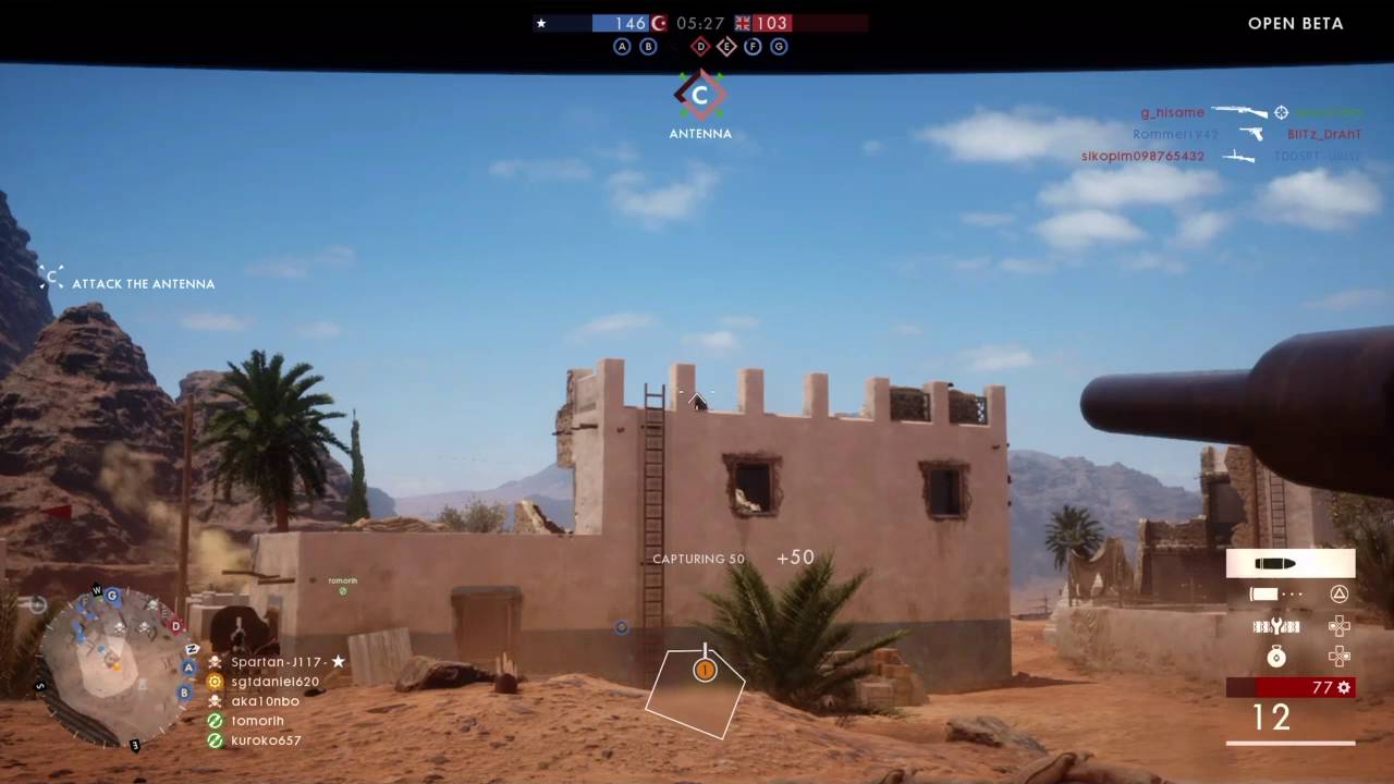 BF1 gameplay:light tank rampage 51-0 90000+Points in 1 round best of ...