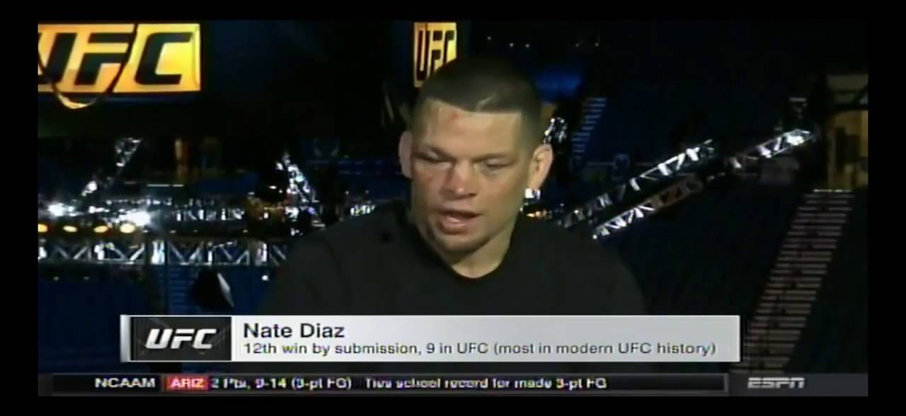 UFC 196: After fight interview with Nate Diaz - YouTube