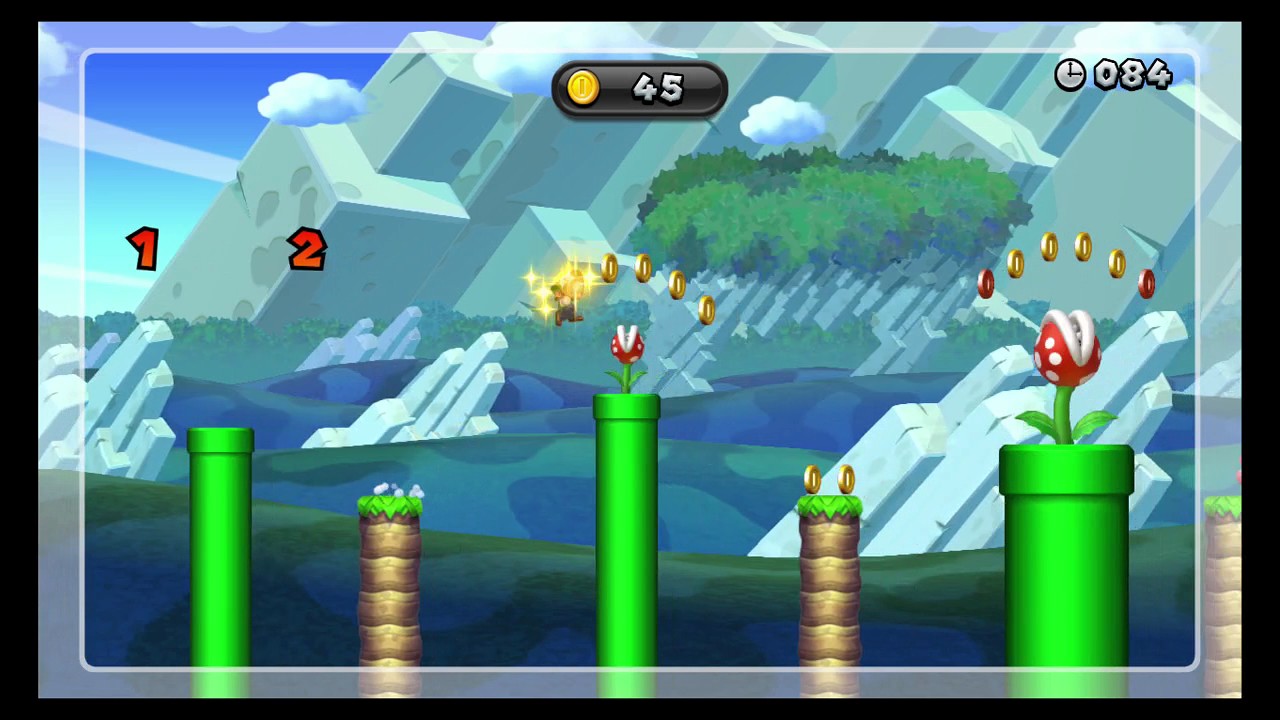 New Super Mario Bros U Coin Collection Challenge - Triple Jump For ...