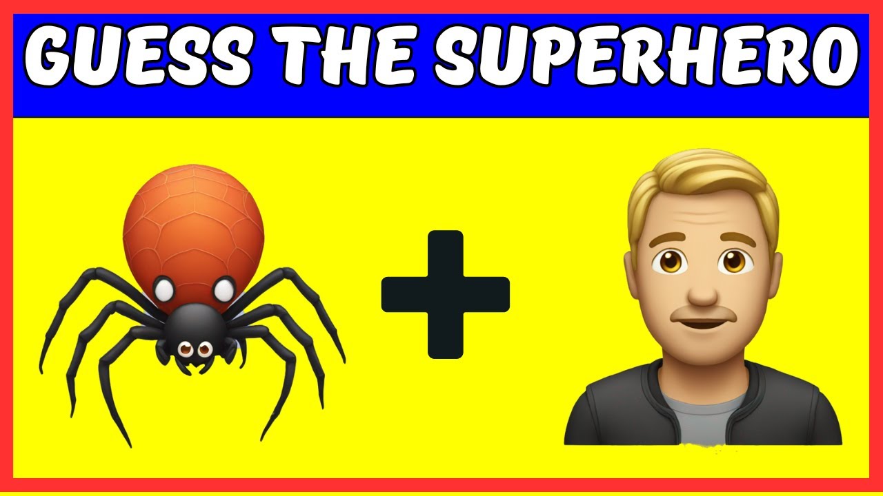 Guess the Superhero by Emoji | Emoji Challenge - YouTube