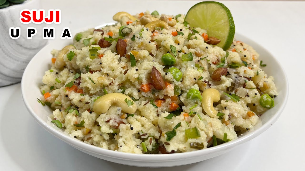 Suji Upma Recipe | Rava Upma Recipe | Restaurant Style Upma Recipe ...