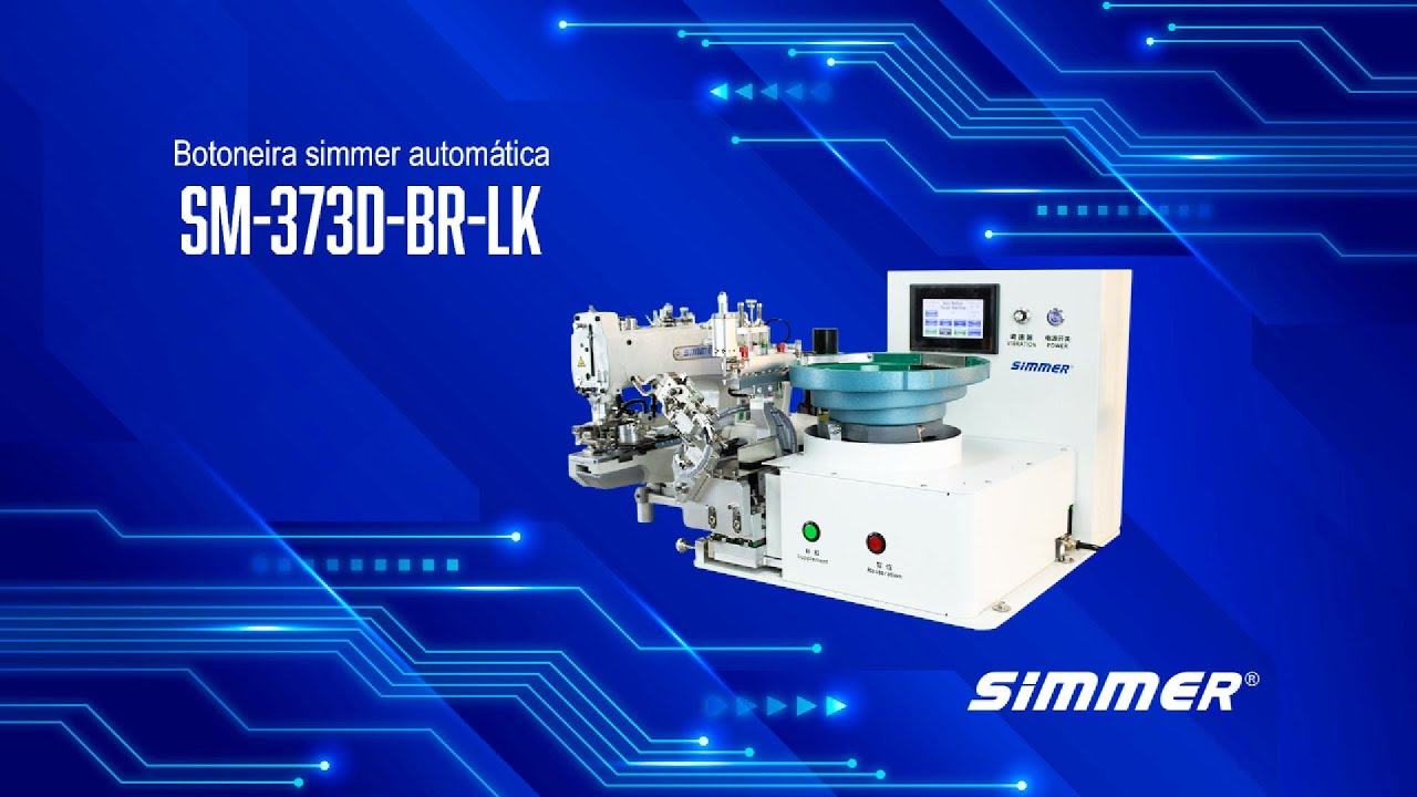 Botoneira Simmer Automática Modelo SM-373D-BR-LK - YouTube