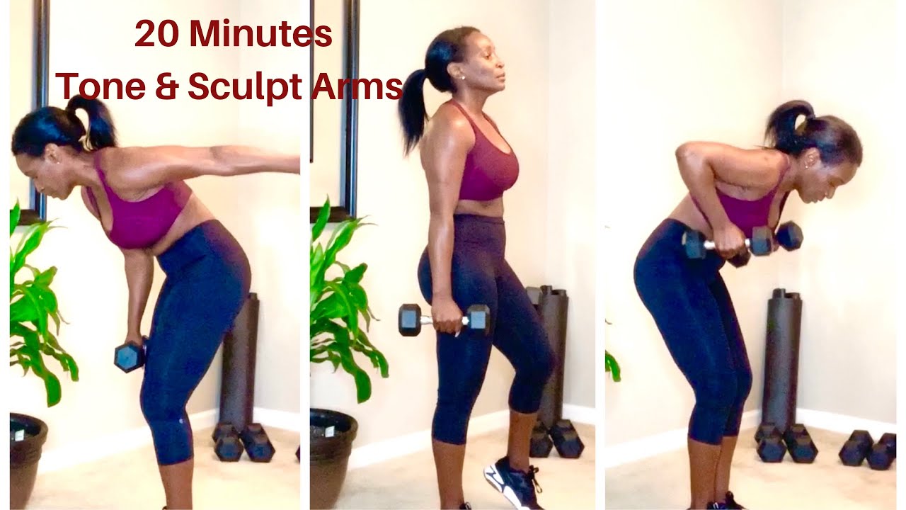 20 Minutes Dumbbell Workout To Tone And Sculpt Your Arms! - YouTube