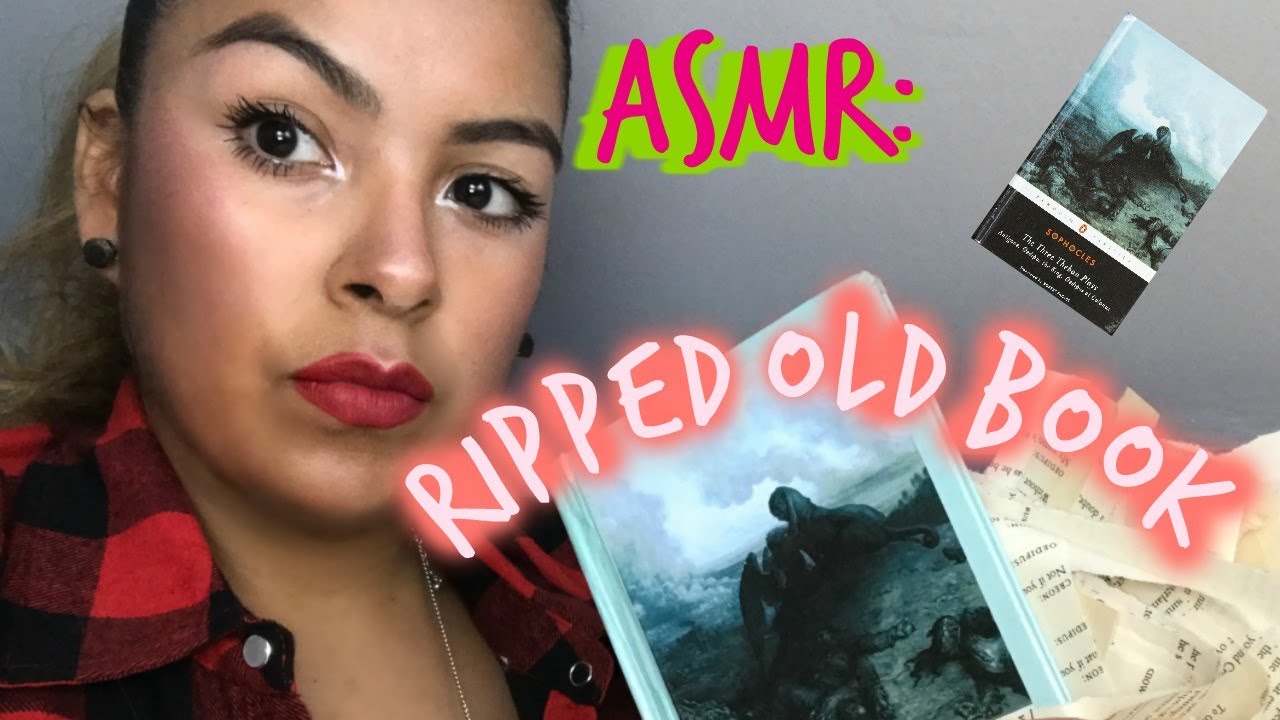 Asmr Ripping A Old Book Youtube