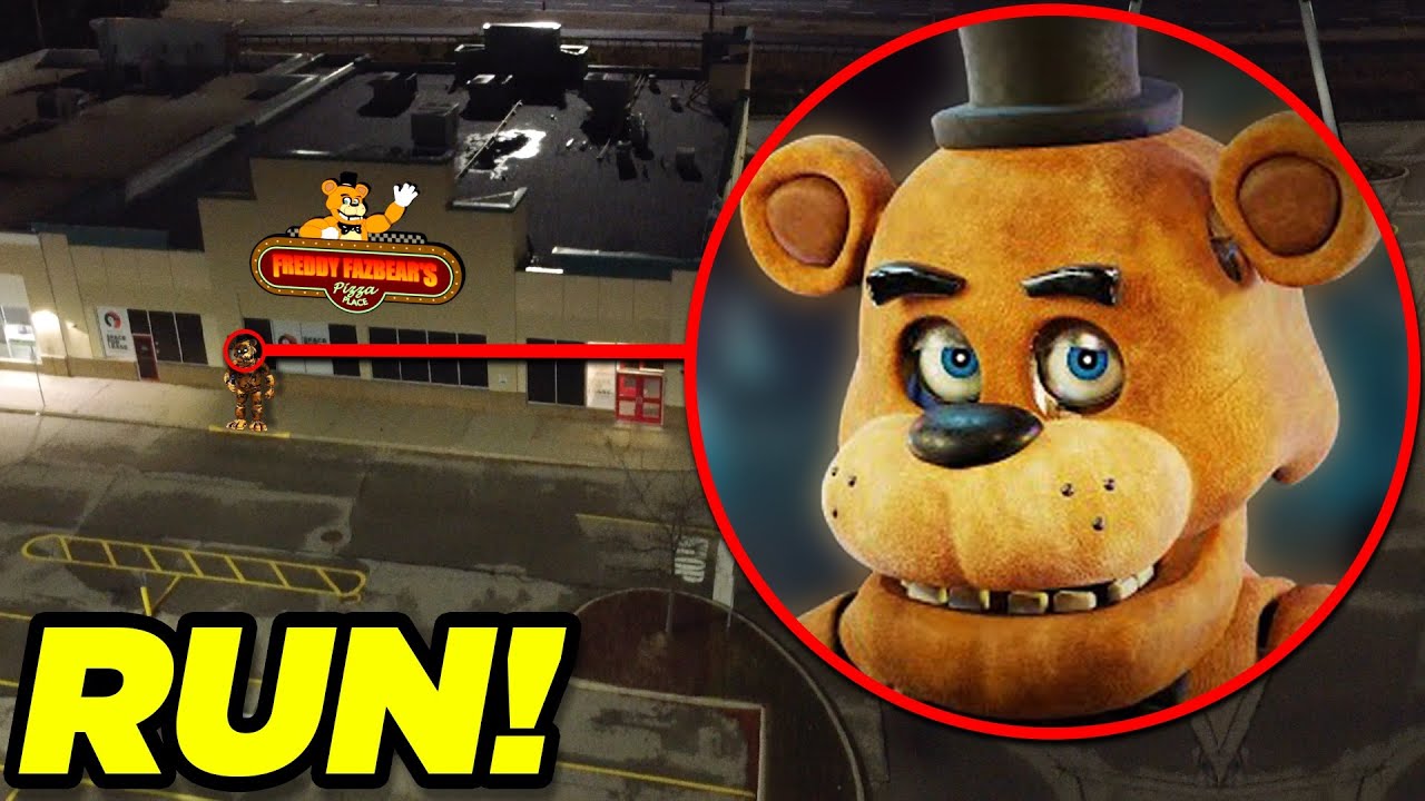 Drone Catches FREDDY FAZBEAR AT FREDDY FAZBEAR PIZZA PLACE!! *FIVE ...