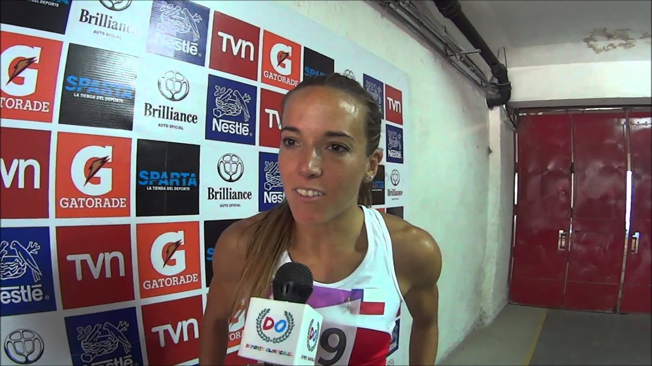 María Fernanda Mackenna tras batir el récord chileno de los 400 metros ...