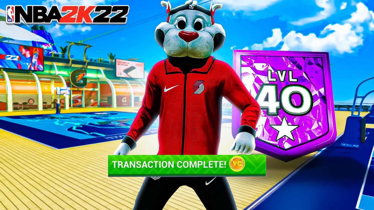 I'm the First Level 40 MASCOT On NBA 2K22.. - YouTube