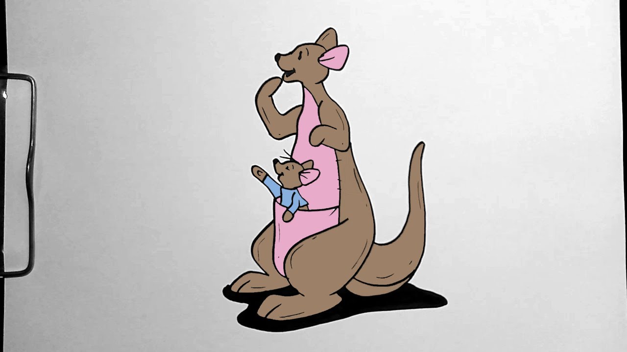 How to Draw KANGA | WINNIE THE POOH - YouTube