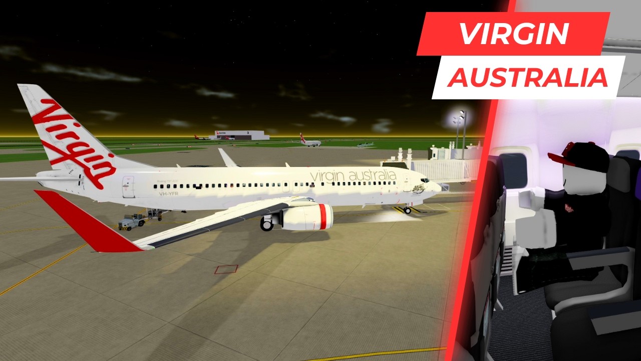 ROBLOX Airline Flight Review | Virgin Australia | Boeing 737-800 ...