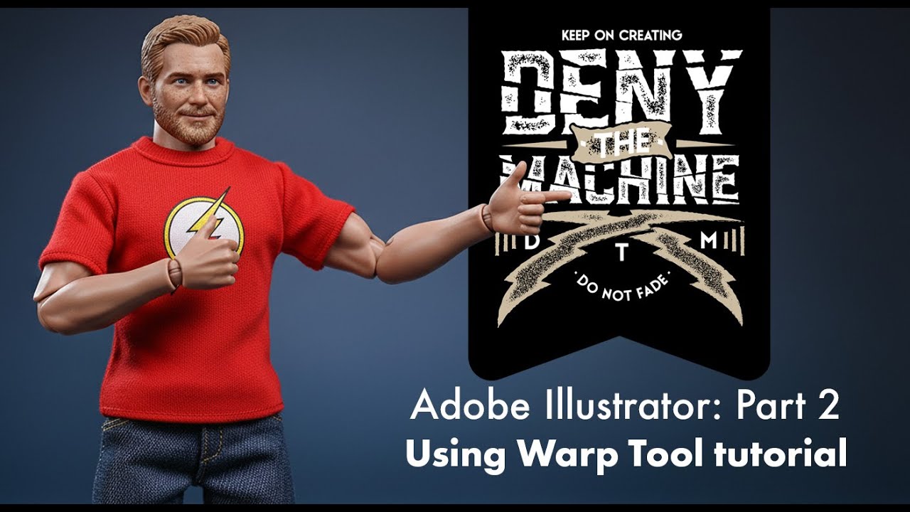 Adobe Illustrator Warp Tool tutorial - Part 2 of learning illustrator ...