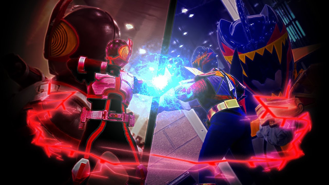 KAMEN RIDER FAIZ VS DEATHRYUGER LA COMIC CON COSPLAY FIGHT - YouTube