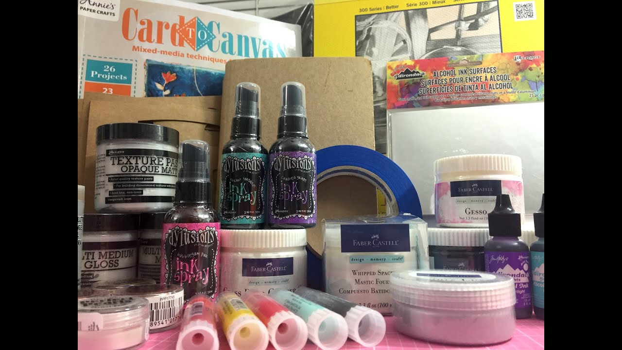 March 2016 Mixed Media Craft Supply Haul | Stellar Crafts by Pam - YouTube