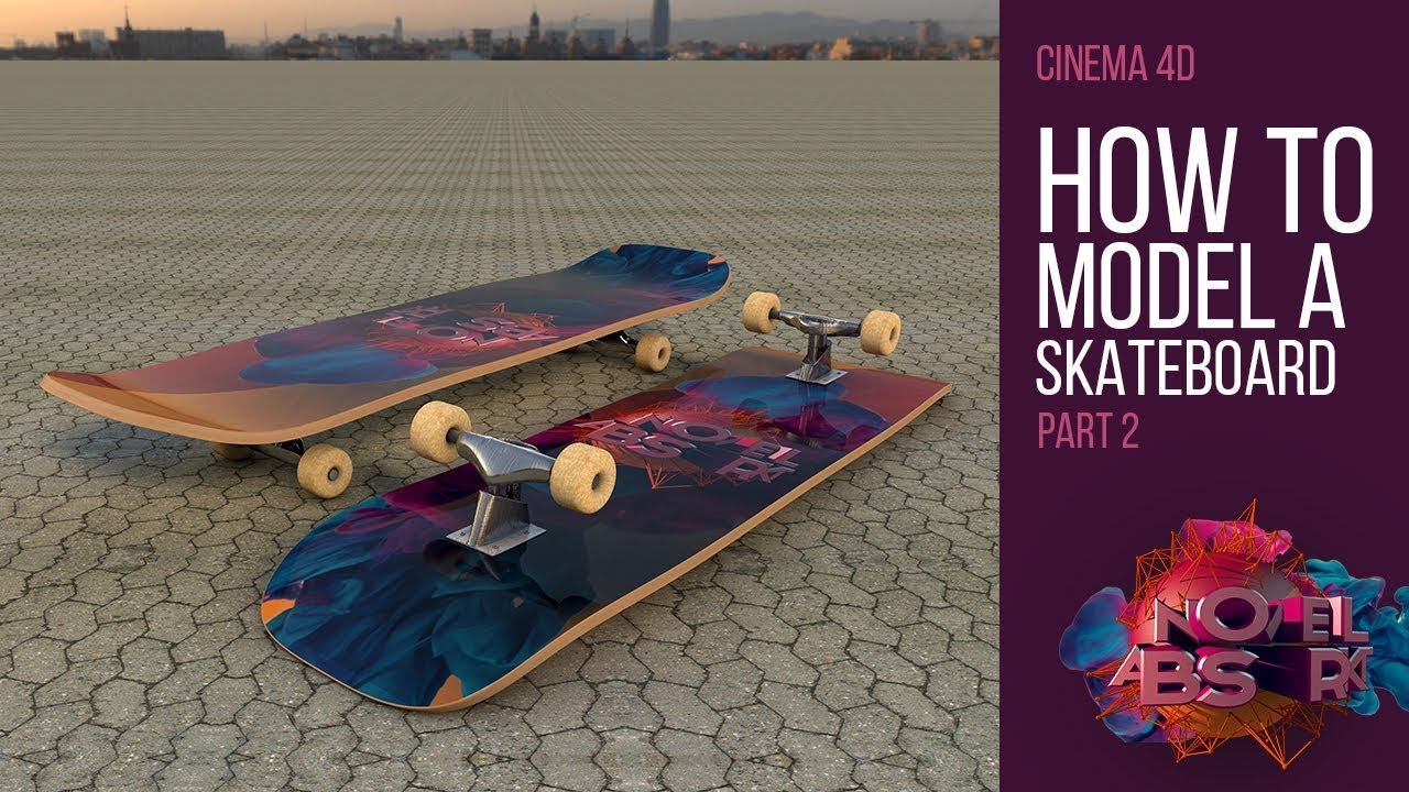 Cinema 4d Tutorial - How to Model A Skateboard Part 2 - YouTube