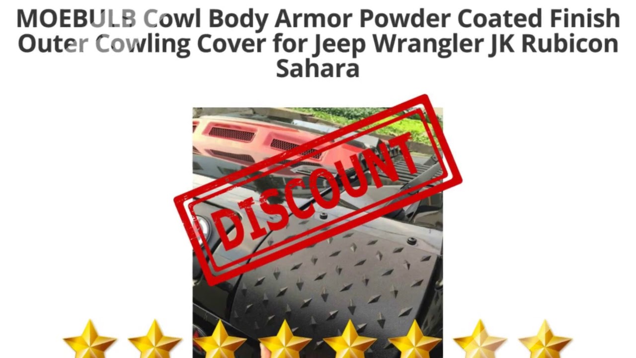 MOEBULB Cowl Body Armor Powder Coated Finish Outer Cowling Cover for ...