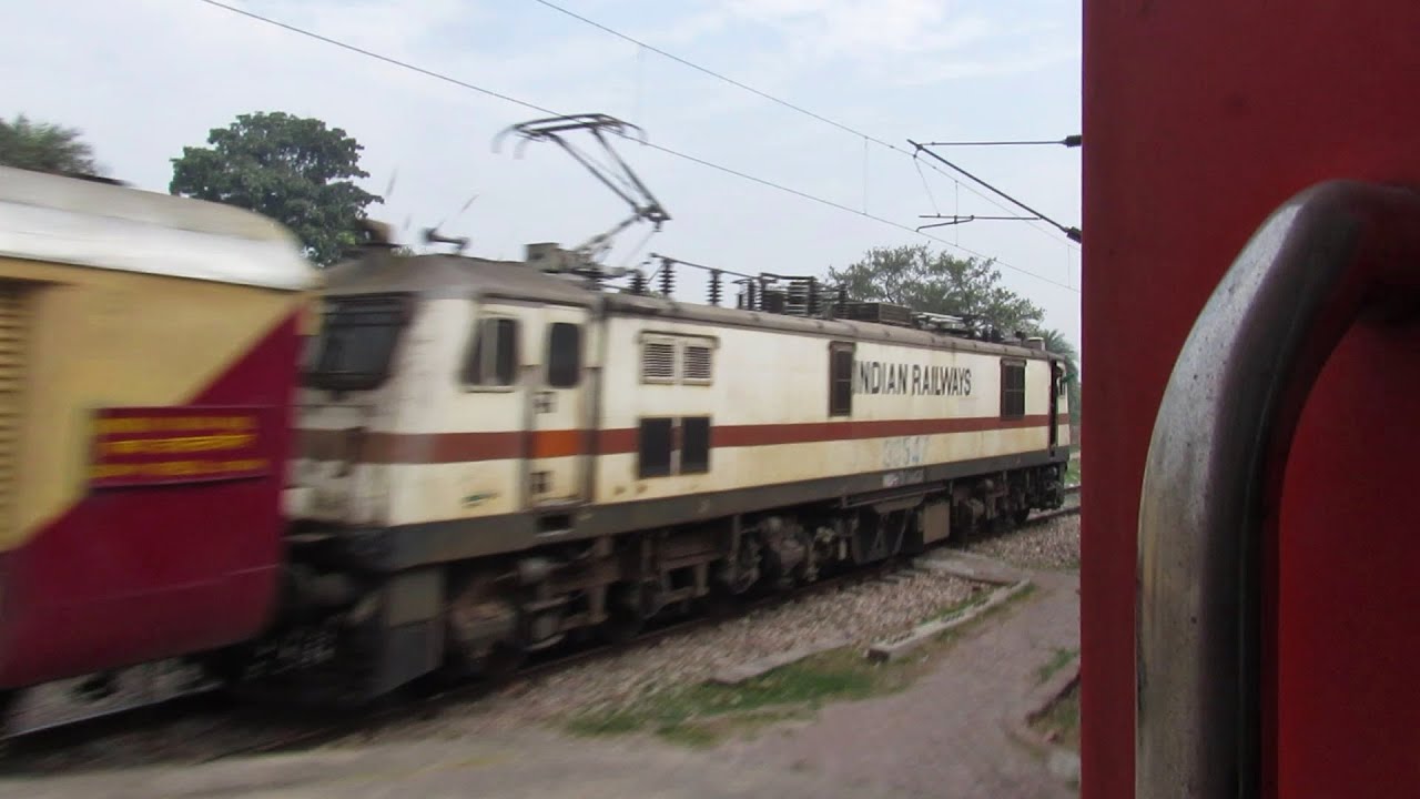 130 kmph Thrashing speed | OSK Crushing KALKA Mail !! - YouTube
