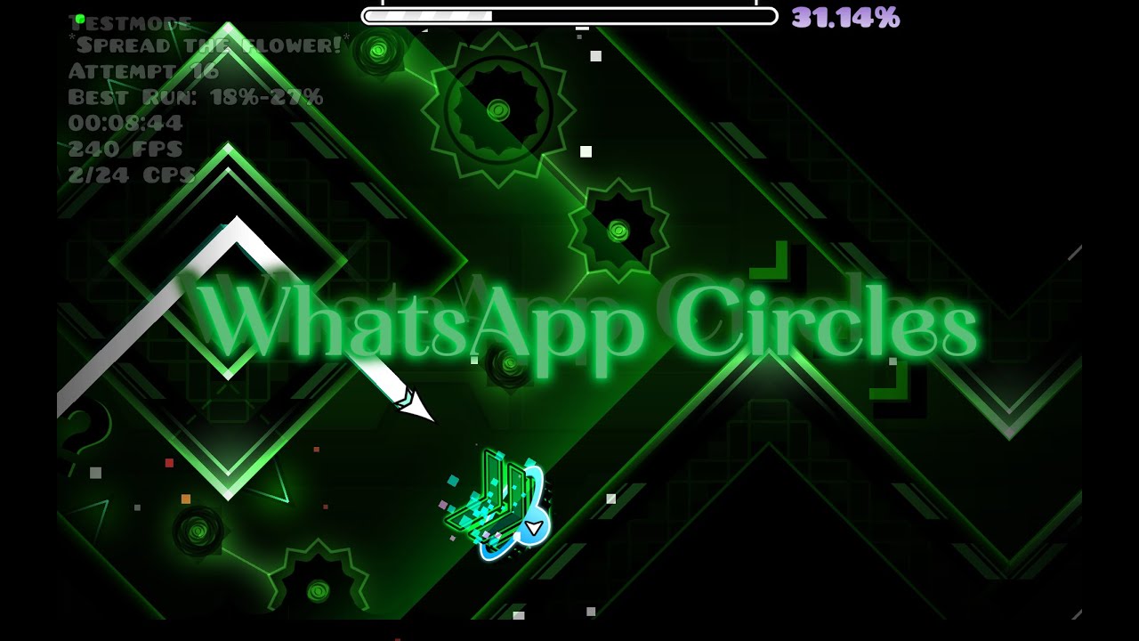 Digital Android Circles | WhatsApp Circles | Unrated Hard Demon | Geometry Dash - YouTube