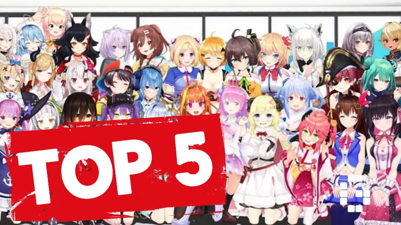 top 5 v-tubers - YouTube