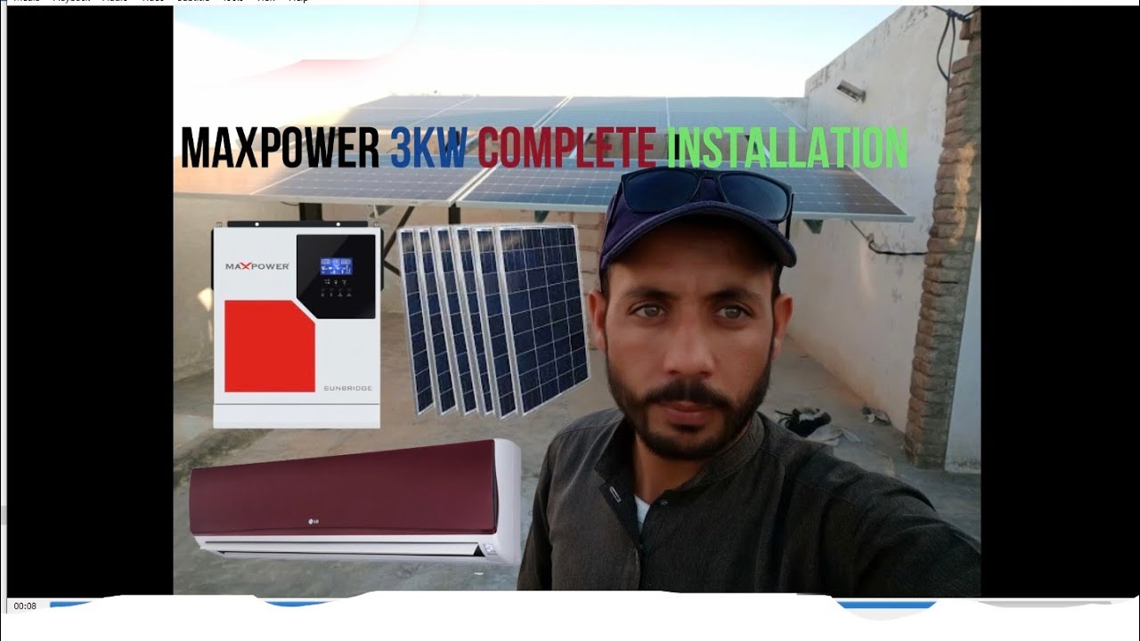 how to install 3kw maxpower inverter - YouTube