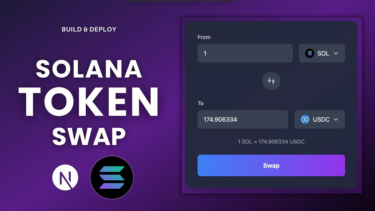 Create a Solana Token Swap DApp with Next.js | Like Jupiter, Raydium, Orca & Lifinity - YouTube