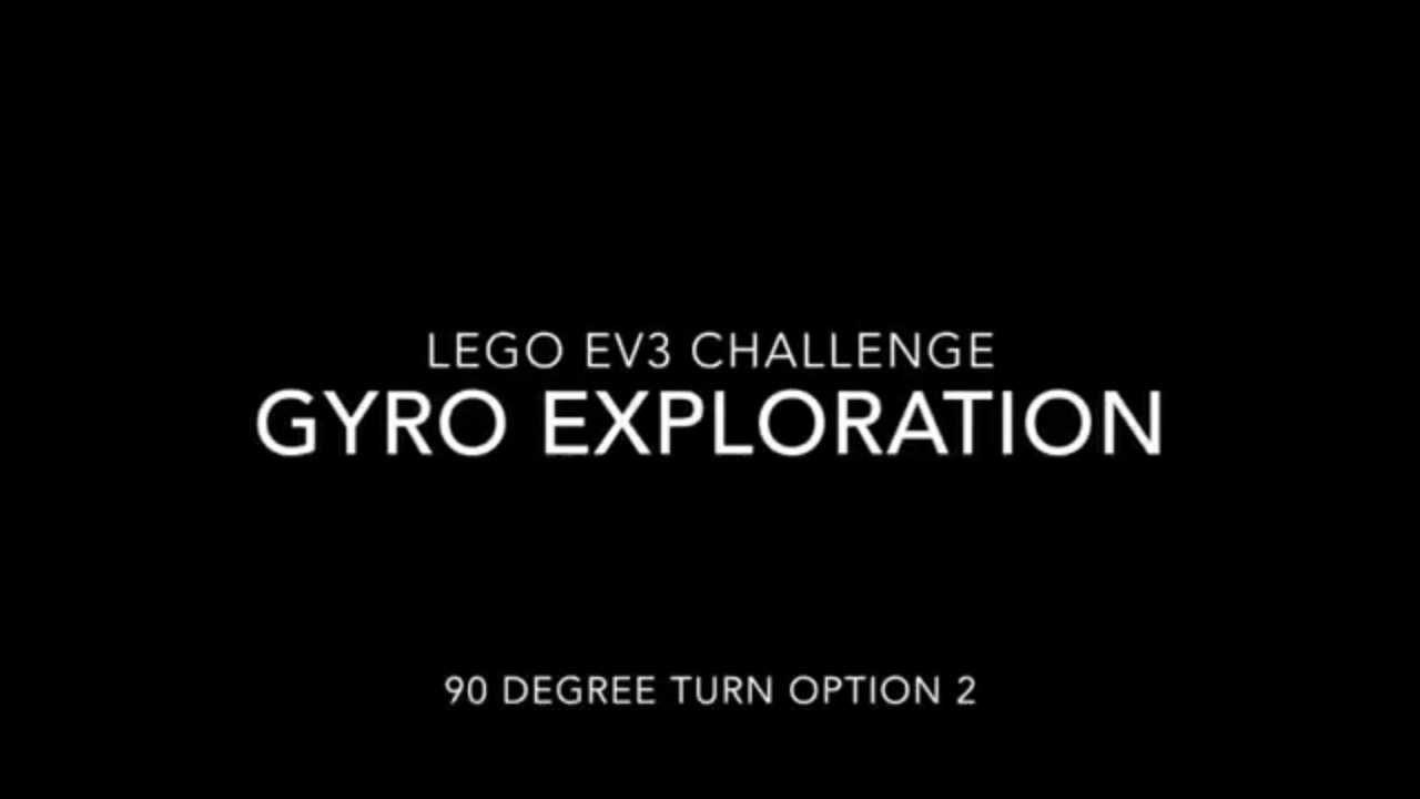LEGO EV3 Gyro 90 Degree Turn Option 2 - YouTube