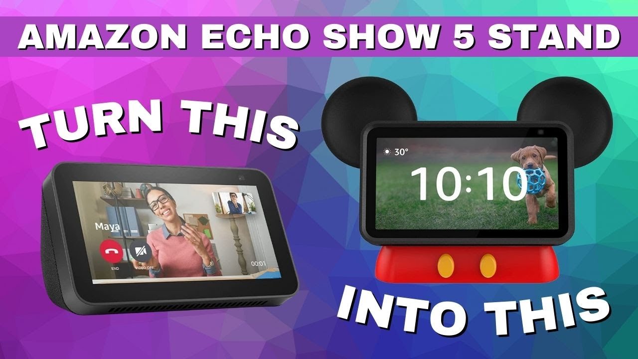 Amazon Echo Show Stand Disney Mickey Mouse Inspo - YouTube