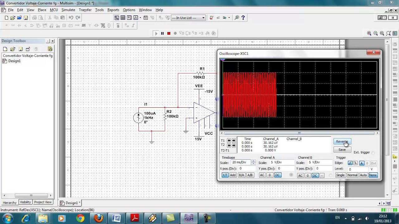 Convertidor de Corriente a Voltaje, Multisim - YouTube